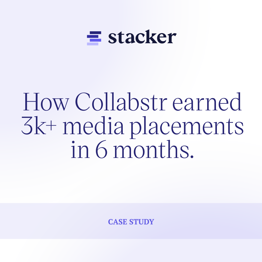 How Collabstr gained 3,300+ earned media placements within 6 months with Stacker.